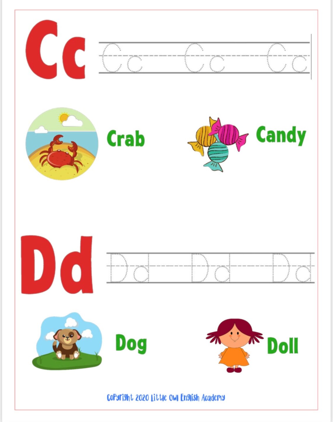 My First ABC Book in English - Etsy