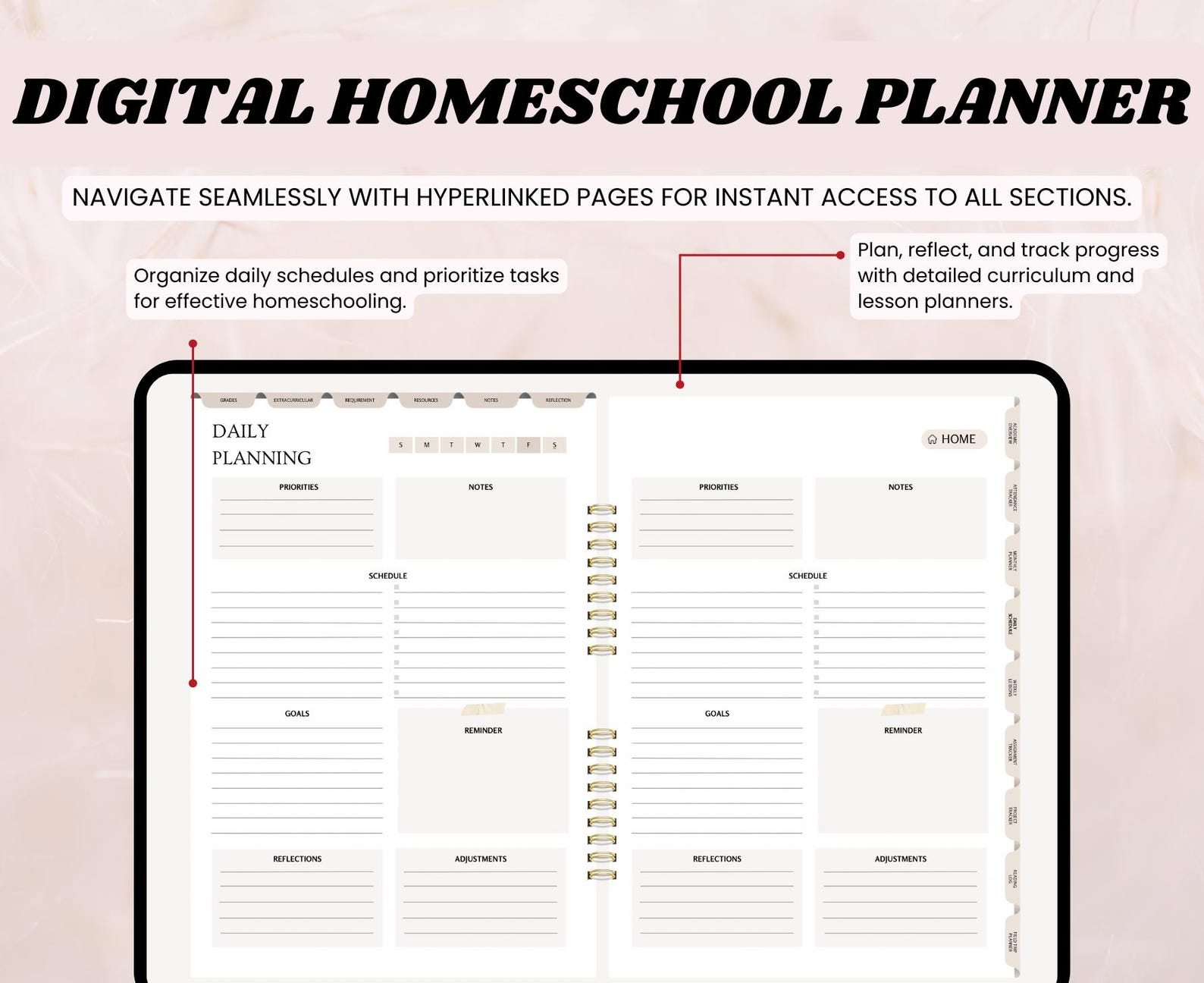 Plan, Organize and Succeed: Digital Homeschool Planner, Homeschool ...