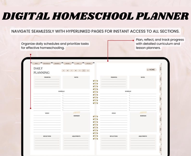 Plan, Organize and Succeed: Digital Homeschool Planner, Homeschool ...