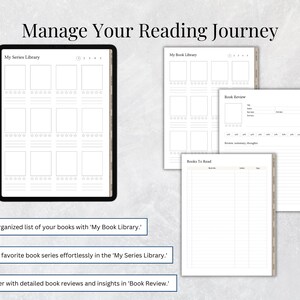 Digital Reading Journal: Book Tracker, Reviews, and Logs (PDF) - Etsy