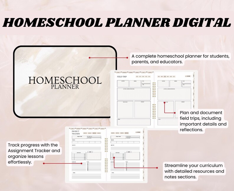 Plan, Organize and Succeed: Digital Homeschool Planner, Homeschool ...