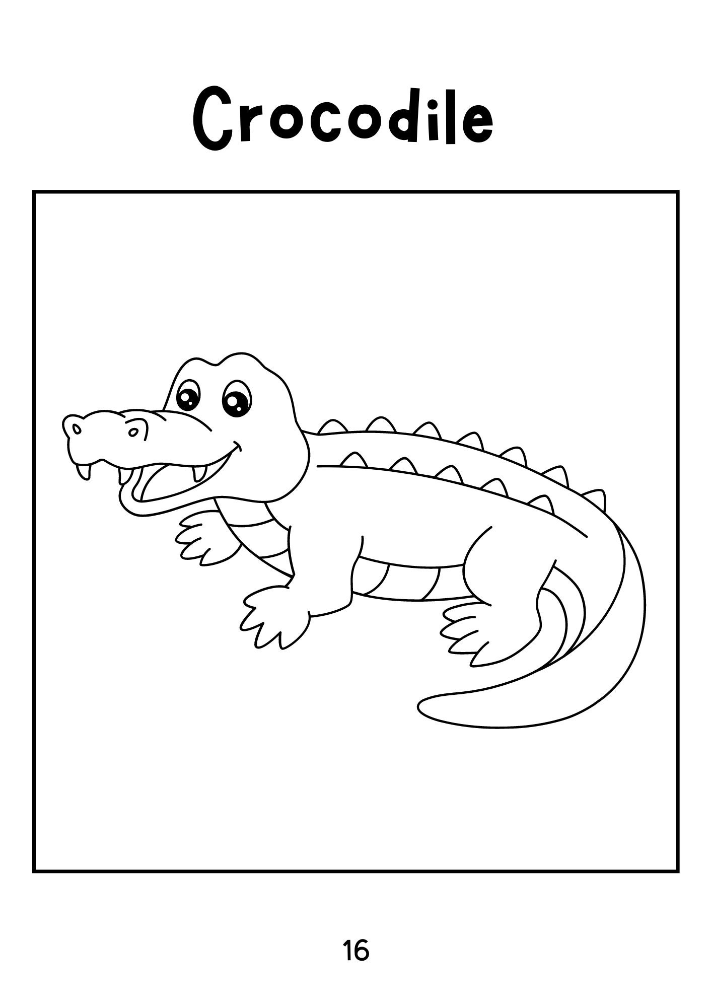 20 Pages Animals Coloring Book Editable Template,coloring Books,kids ...