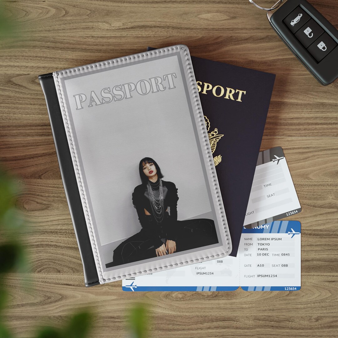 Lisa Blackpink Group,passport Cover, Travel Document Holder,lisa ...