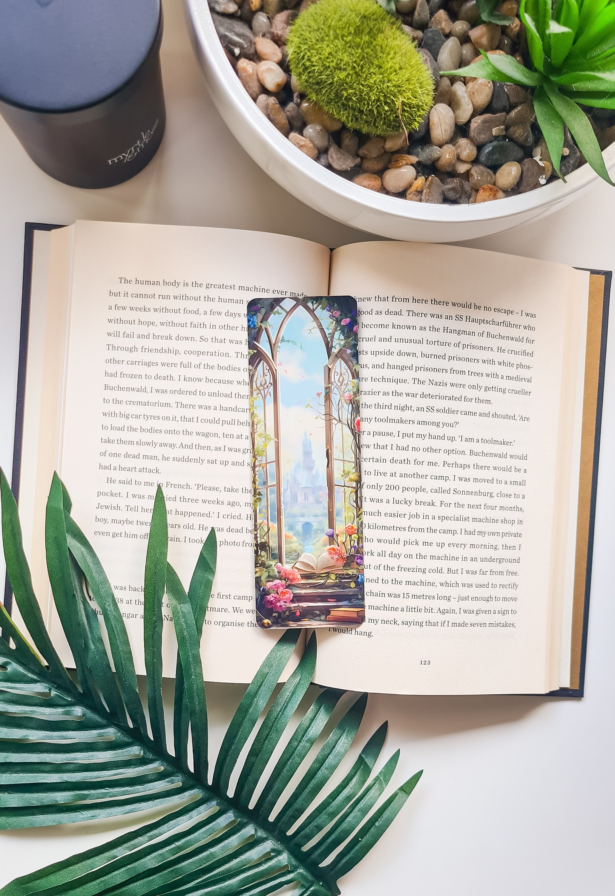 Fantasy Archway Bookmark Handmade Paper Bookmark for Readers Colourful ...