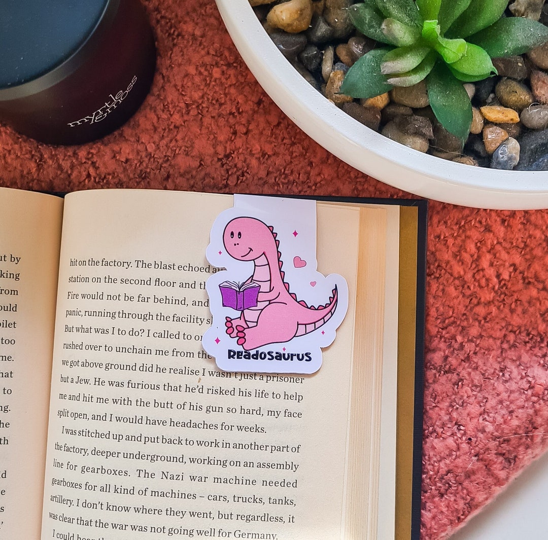 Readosaurus Magnetic Bookmark - Bookish Merch for Readers - Handmade ...