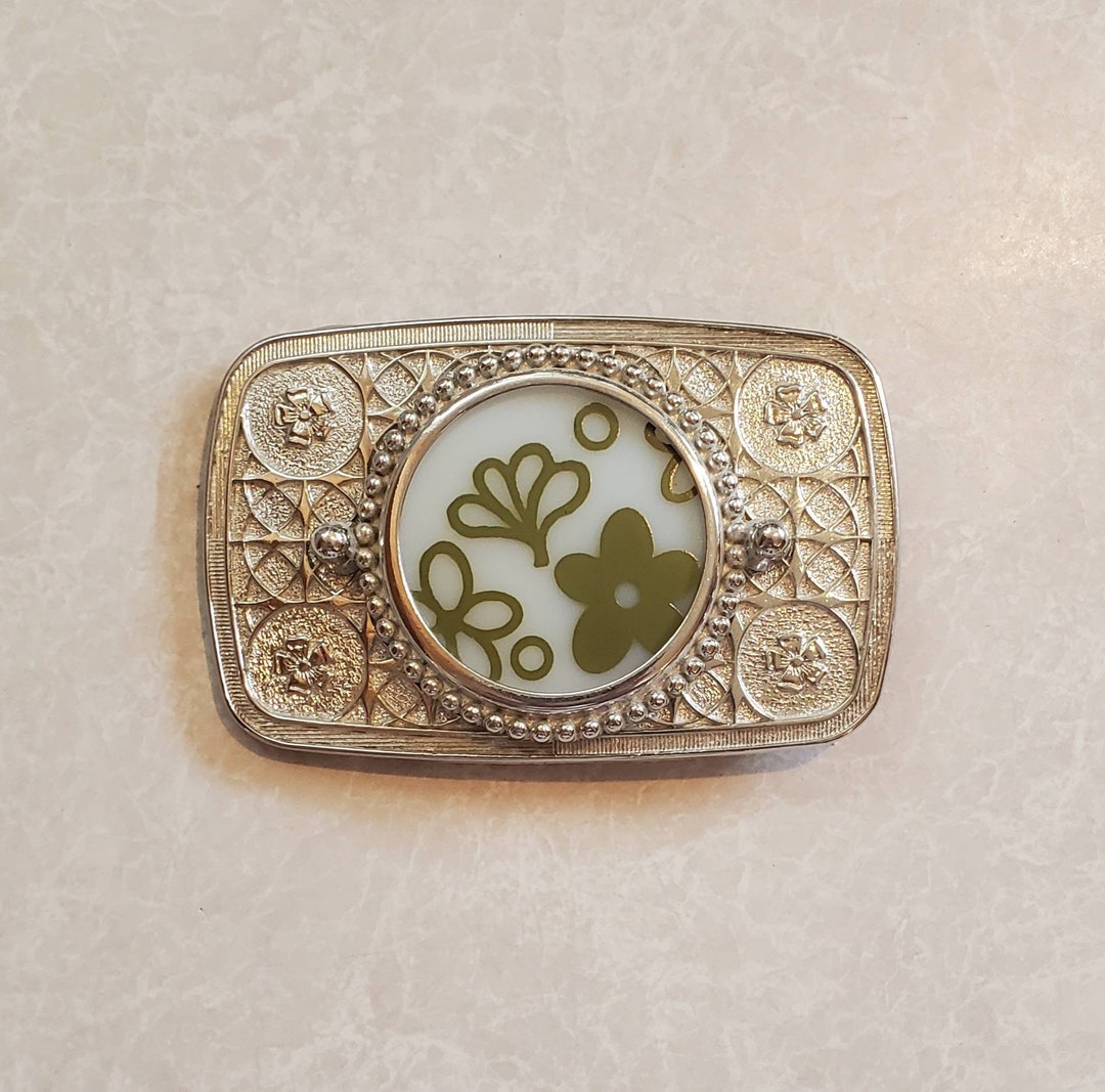 Interchangeable Upcycled Pyrex Silver Plate Belt Buckle - Etsy
