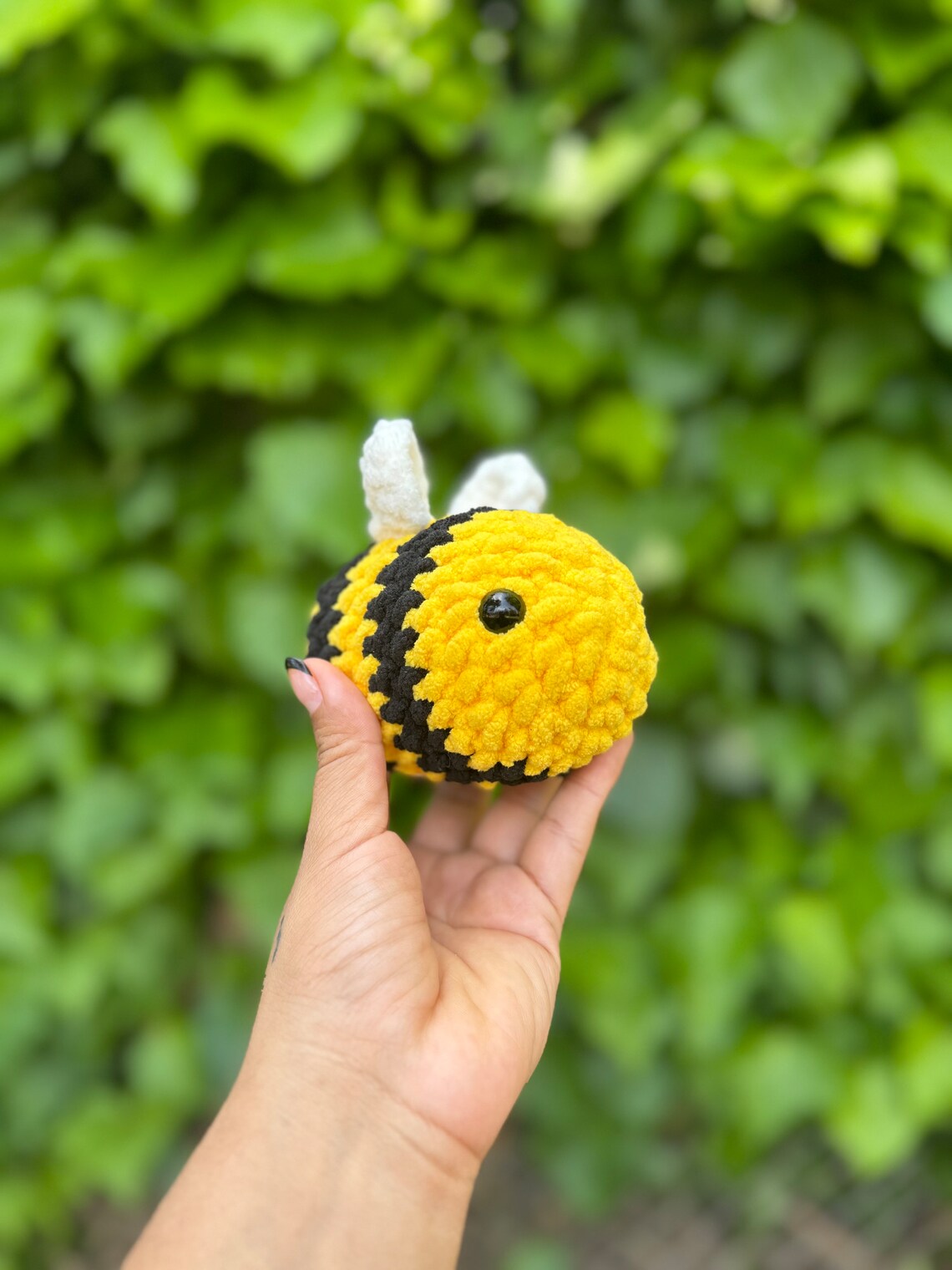 Crochet Bee Plushie Handmade Amigurumi Bee - Etsy