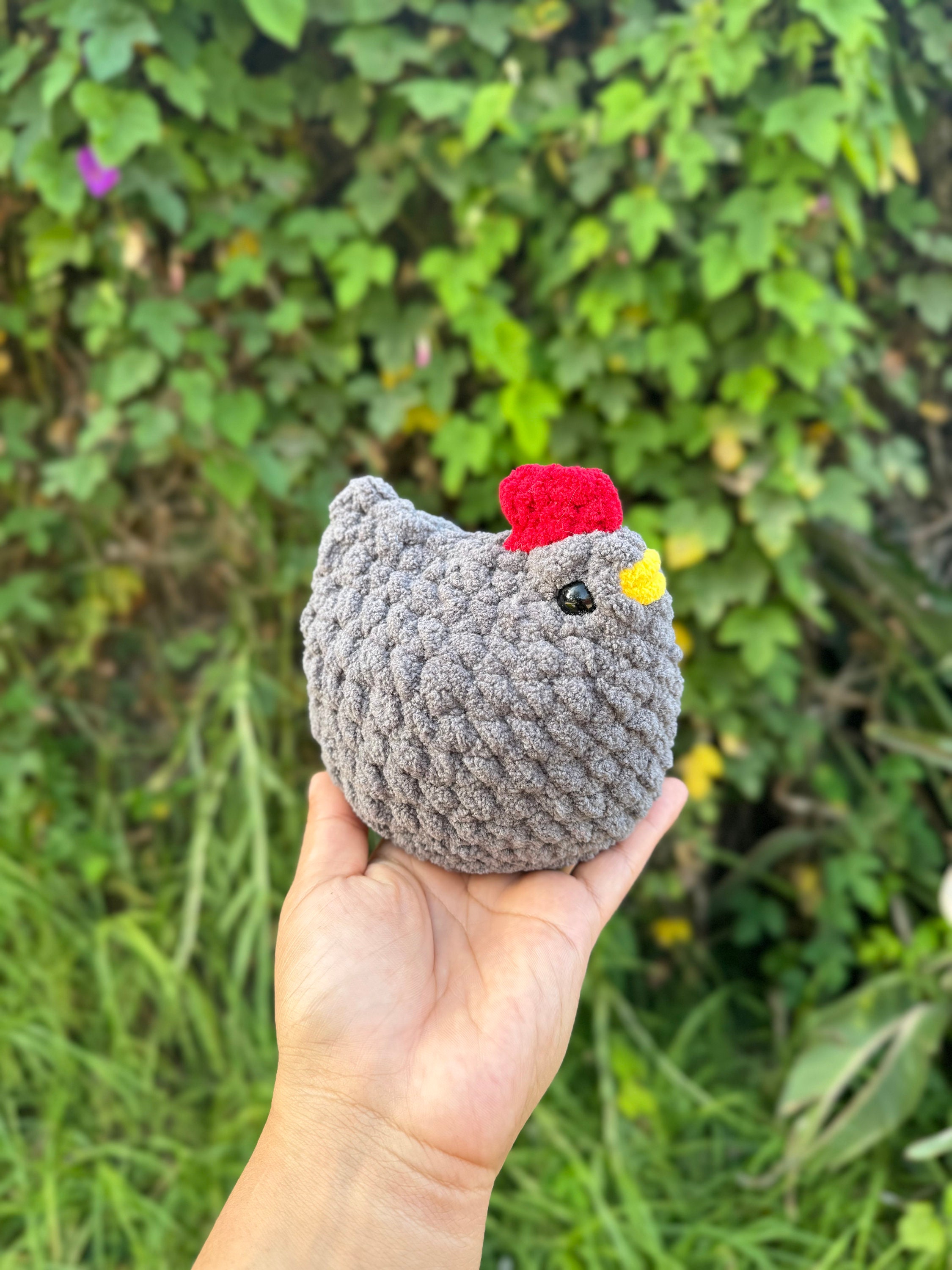Chubby Crochet Chickens Plushie Crochet Toy Chicken Amigurumi Chicken ...