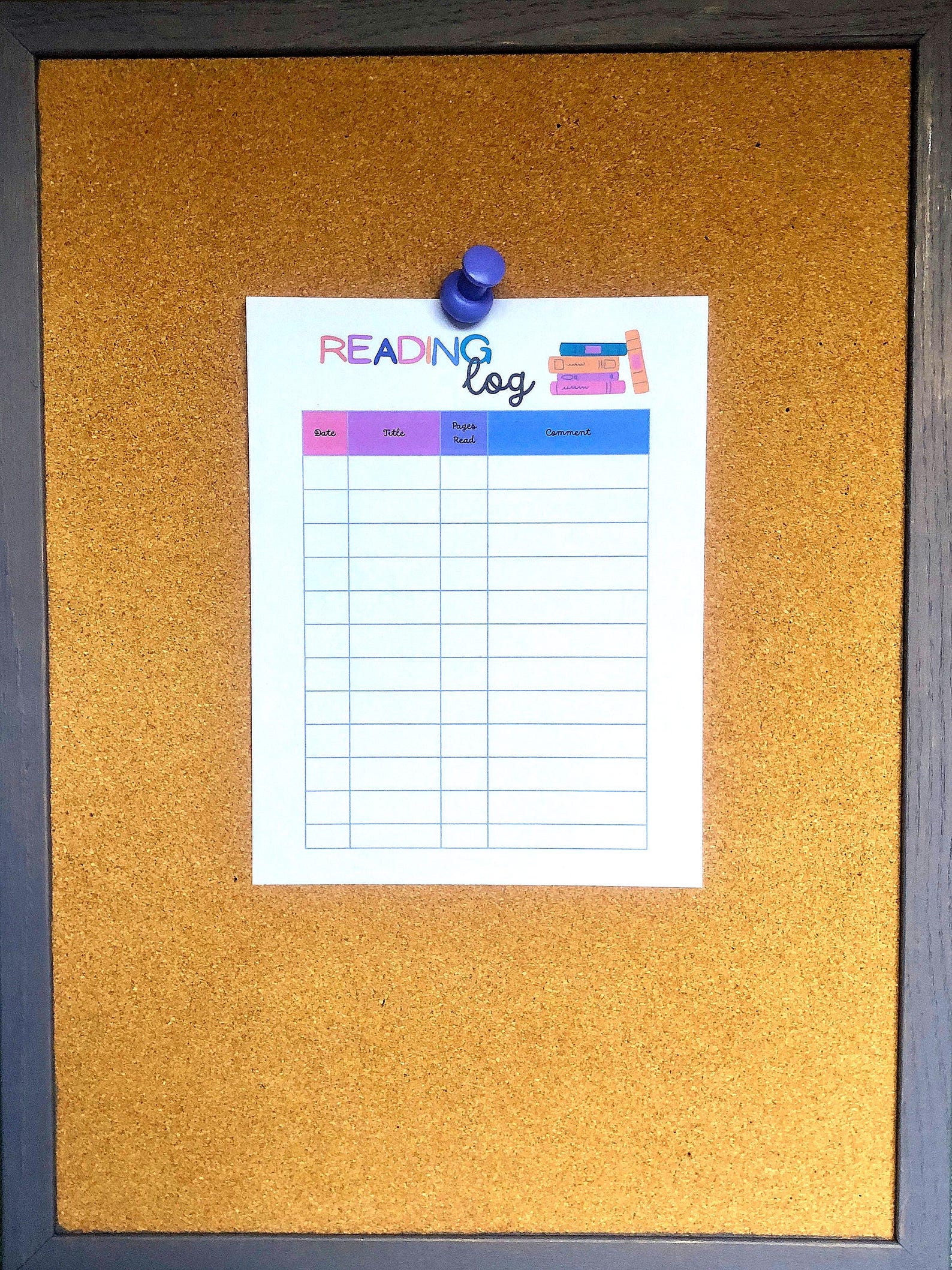 Homeschool Reading Log: Colorful, Simple, and Easy to Use (PDF File) - Etsy
