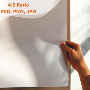 Poster Mockup With Person Vertical Poster Mockup 4x5 Ratio Paper Mockup ...