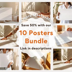 Poster Mockup With Person Vertical Poster Mockup 4x5 Ratio Paper Mockup ...
