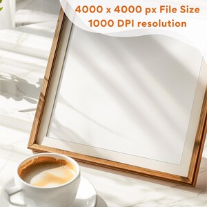 1x1 Ratio Frame Mockup With Person Square Frame Mockup PSD Template for ...