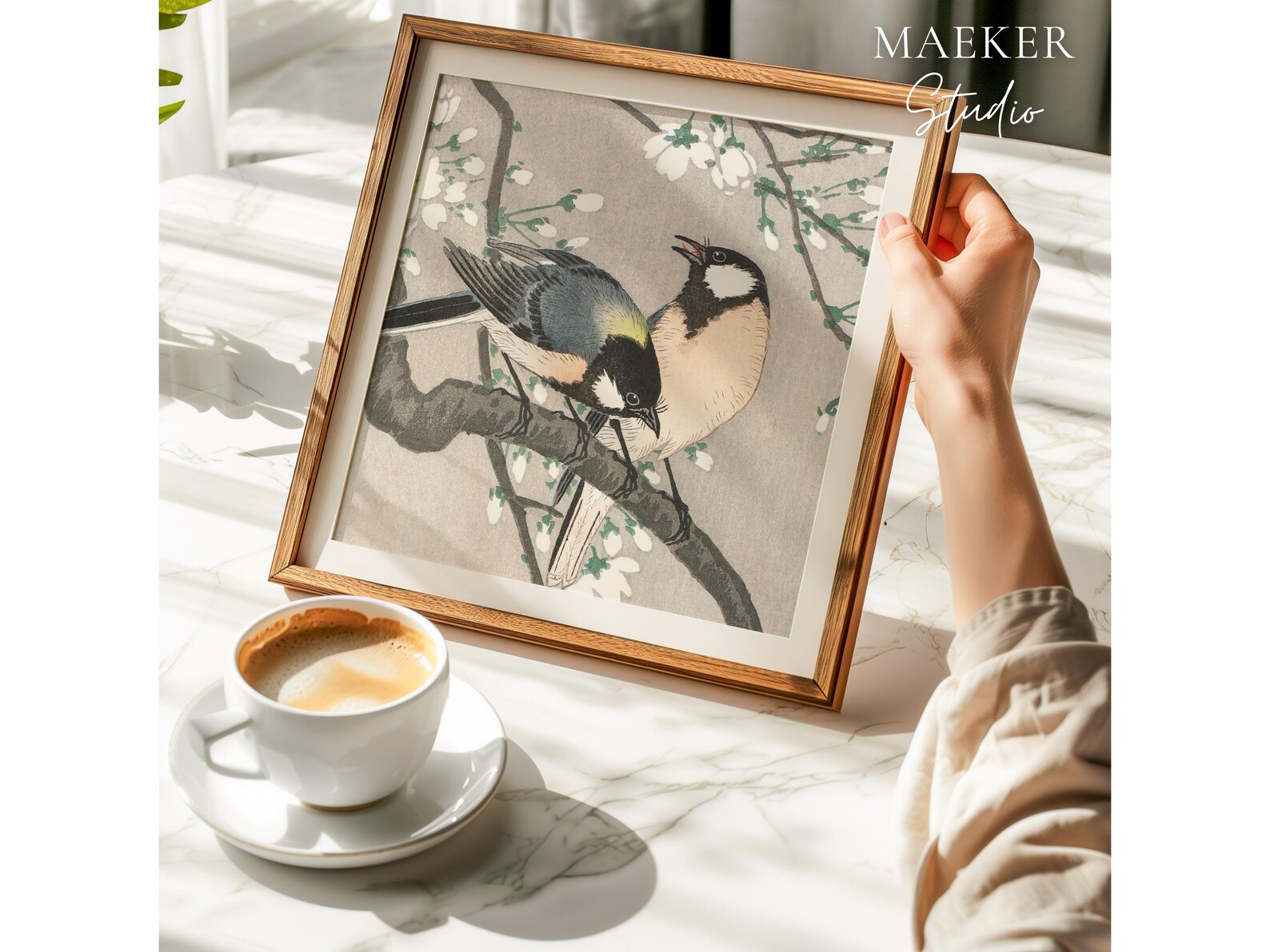 1x1 Ratio Frame Mockup With Person Square Frame Mockup PSD Template for ...