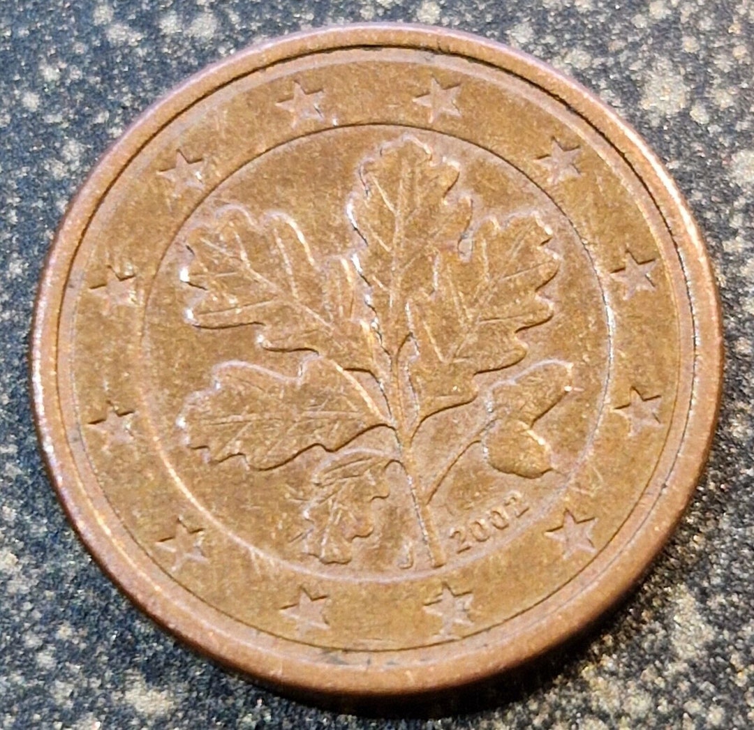 German 1 Cent Euro Coin 2002 Letter J - Etsy UK