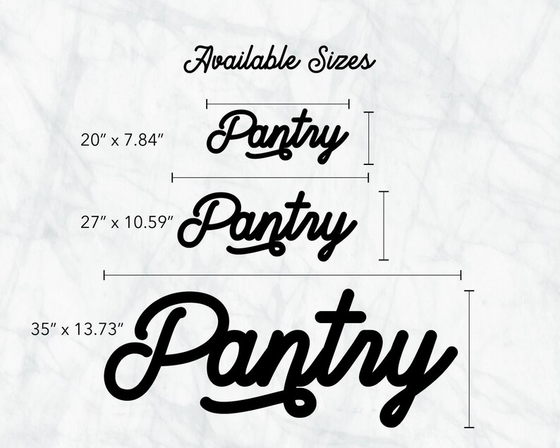 Rustic Wood Pantry Cutout Sign - Farmhouse Kitchen Decor - Laser Cut ...