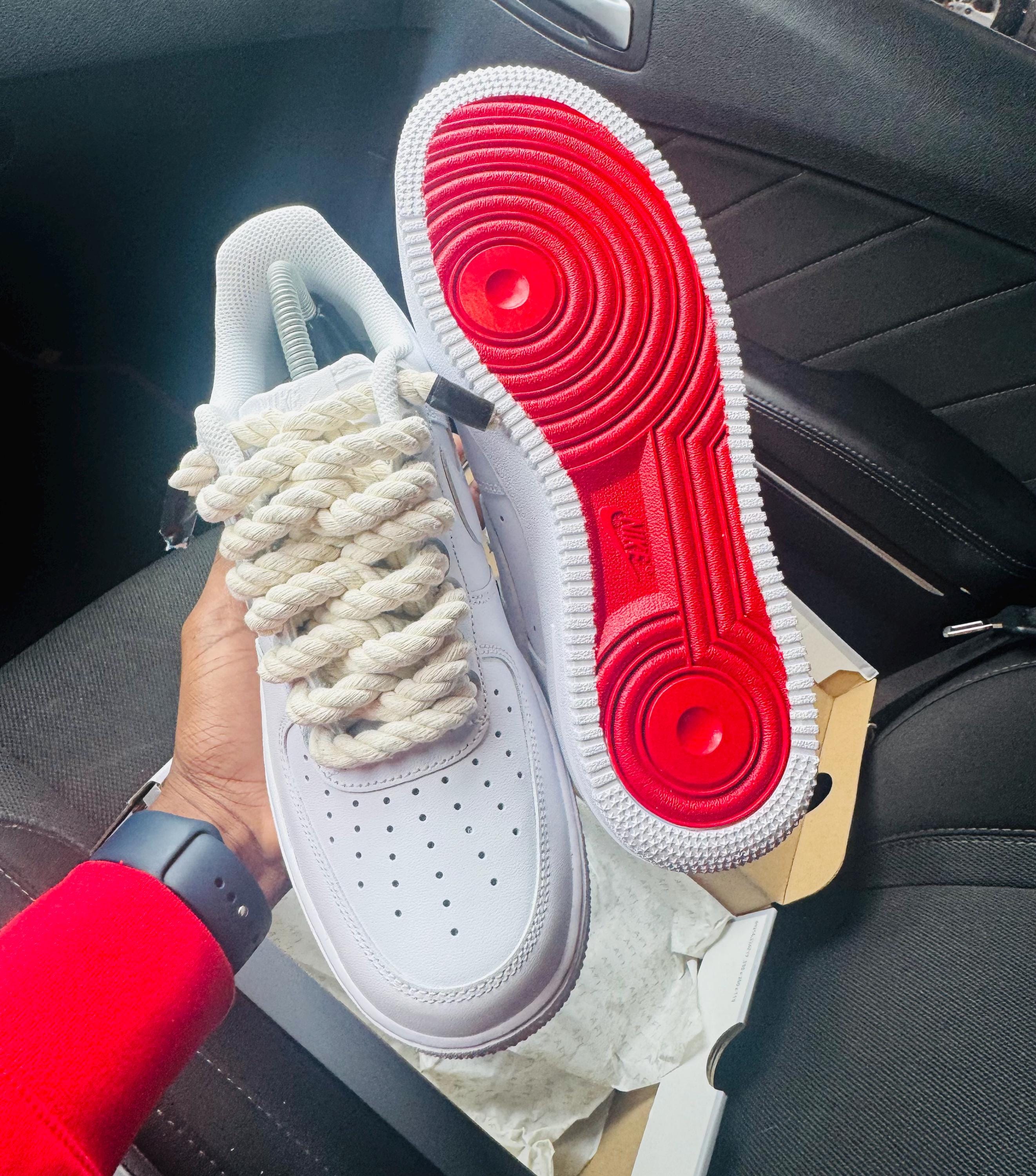 Air Force 1 Red Bottoms - Etsy