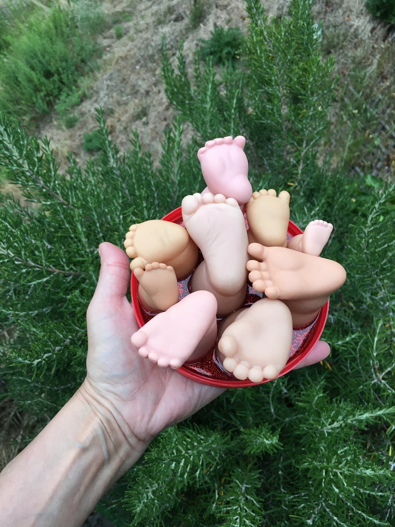 Doll Feet Upcycled Red Table Top Decor Assemblage Etsy