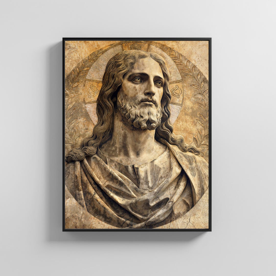 Classic Jesus Printable Wall Art | 8K Digital Artwork Prints | Instant ...