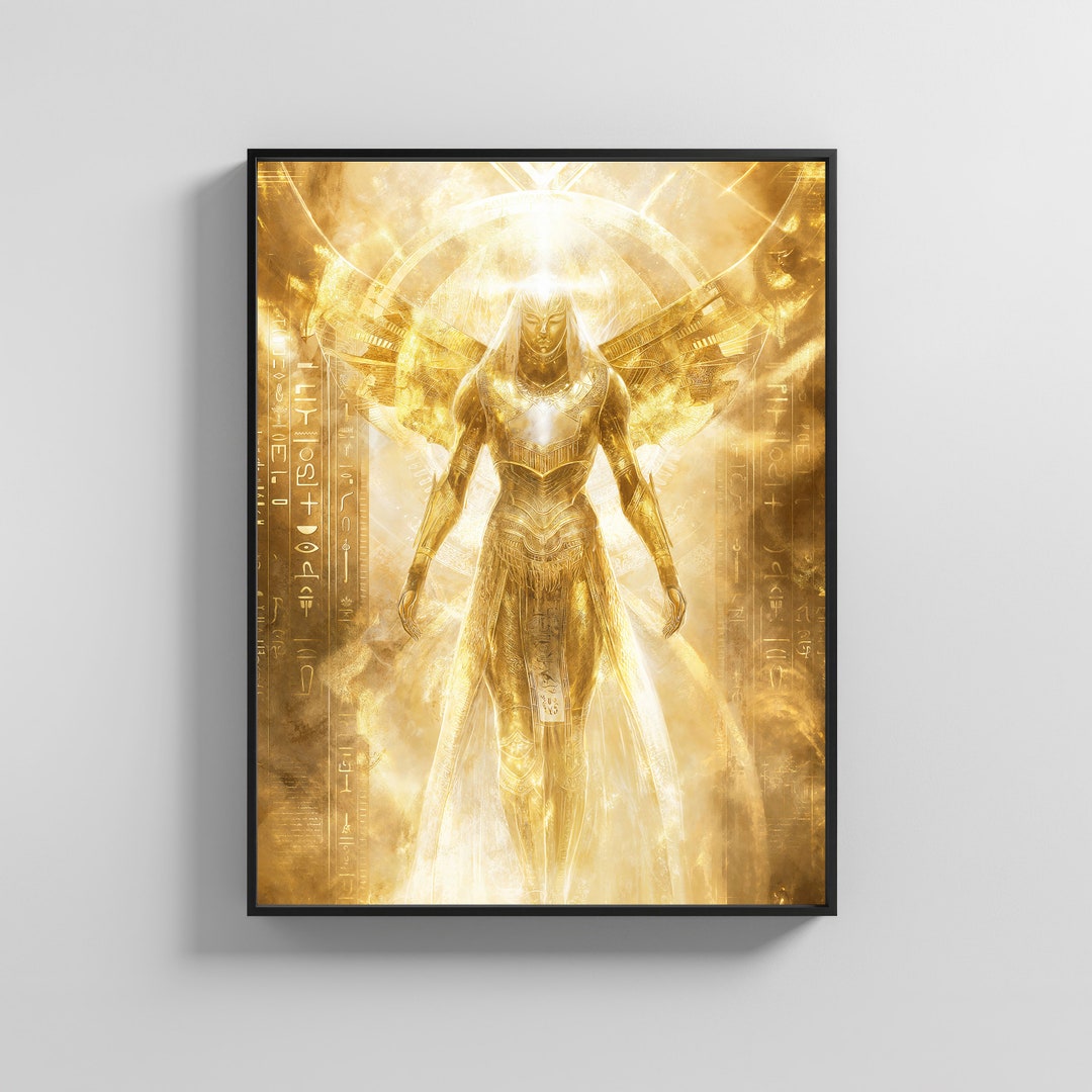 Ra Egyptian Sun God Printable | 8K Egypt Mythology Wall Artwork ...