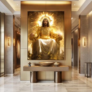 King Jesus Printable Wall Art | 8K Digital Artwork Prints | Instant ...