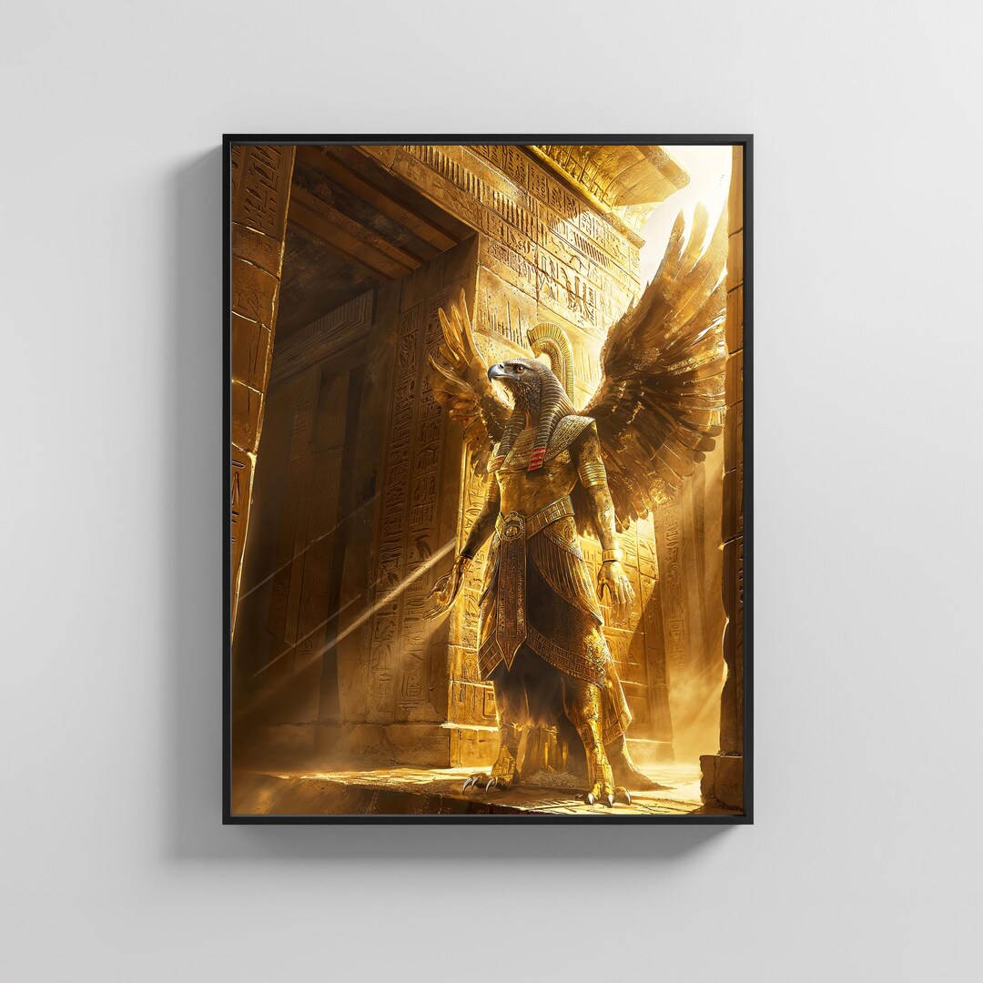 Ra Egyptian Sun God Printable | 8K Egypt Mythology Wall Artwork ...