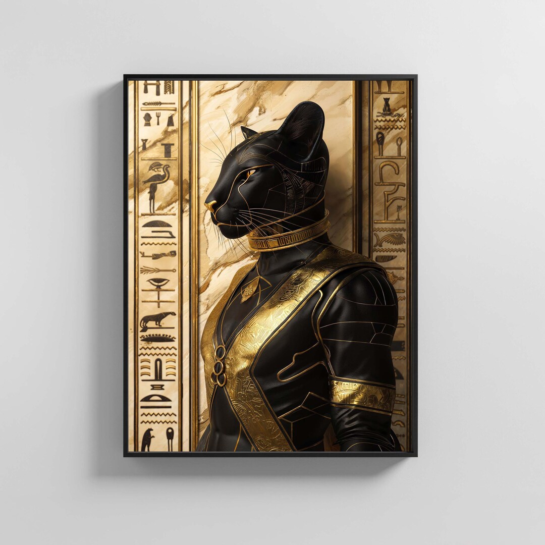 Bastet Goddess Ancient Egypt Gods Printable | Mythology Deity Fantasy ...