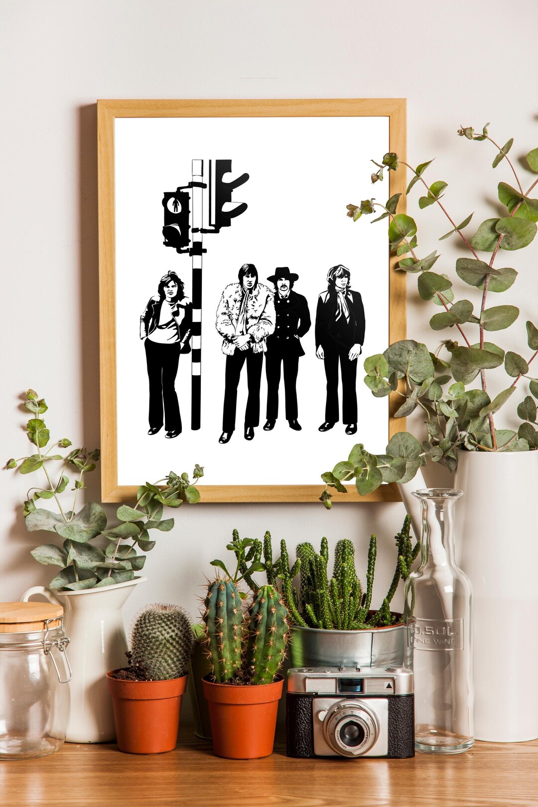 Pink Floyd Illustrated Print A3 | Music Print Poster | Home Decor Wall ...