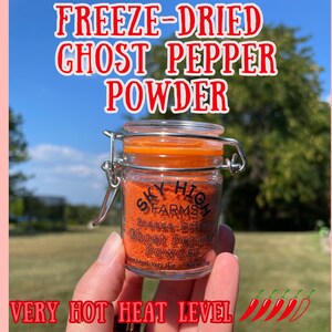 Freeze Dried Ghost Pepper Powder Freeze Dried Peppers for Sauces and ...