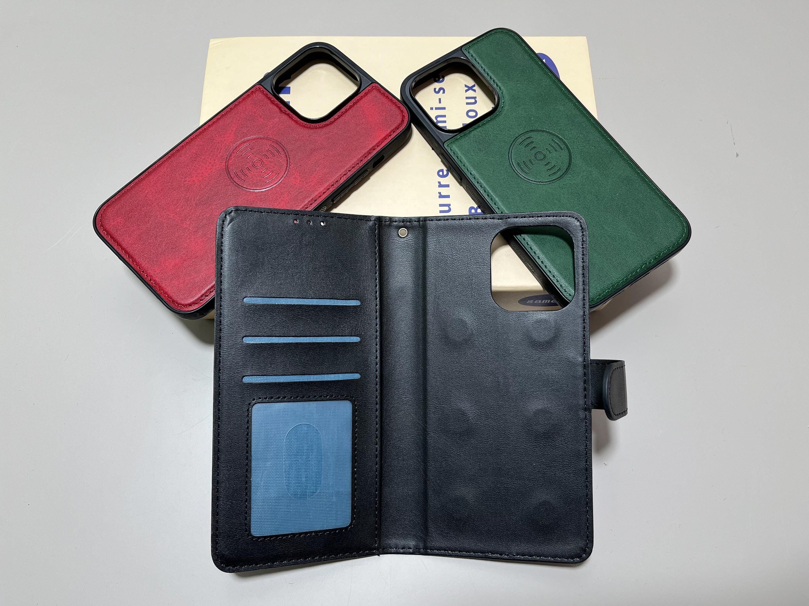 Personalized Wallet Flip Case, Custom Initials iPhone Leather Case ...