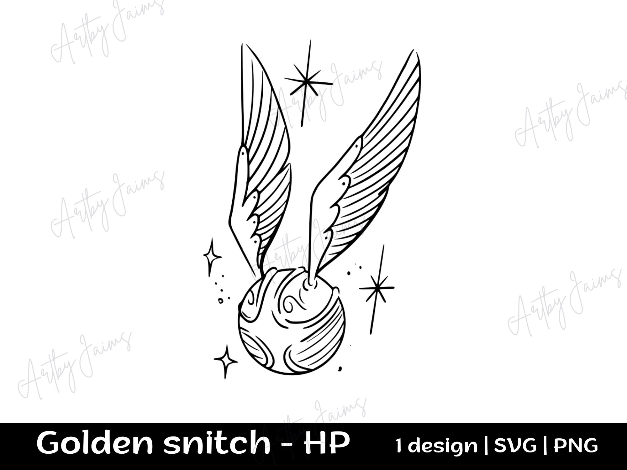 Golden Snitch SVG, Flying Magic Ball Clipart, Wizard Game Inspired PNG ...
