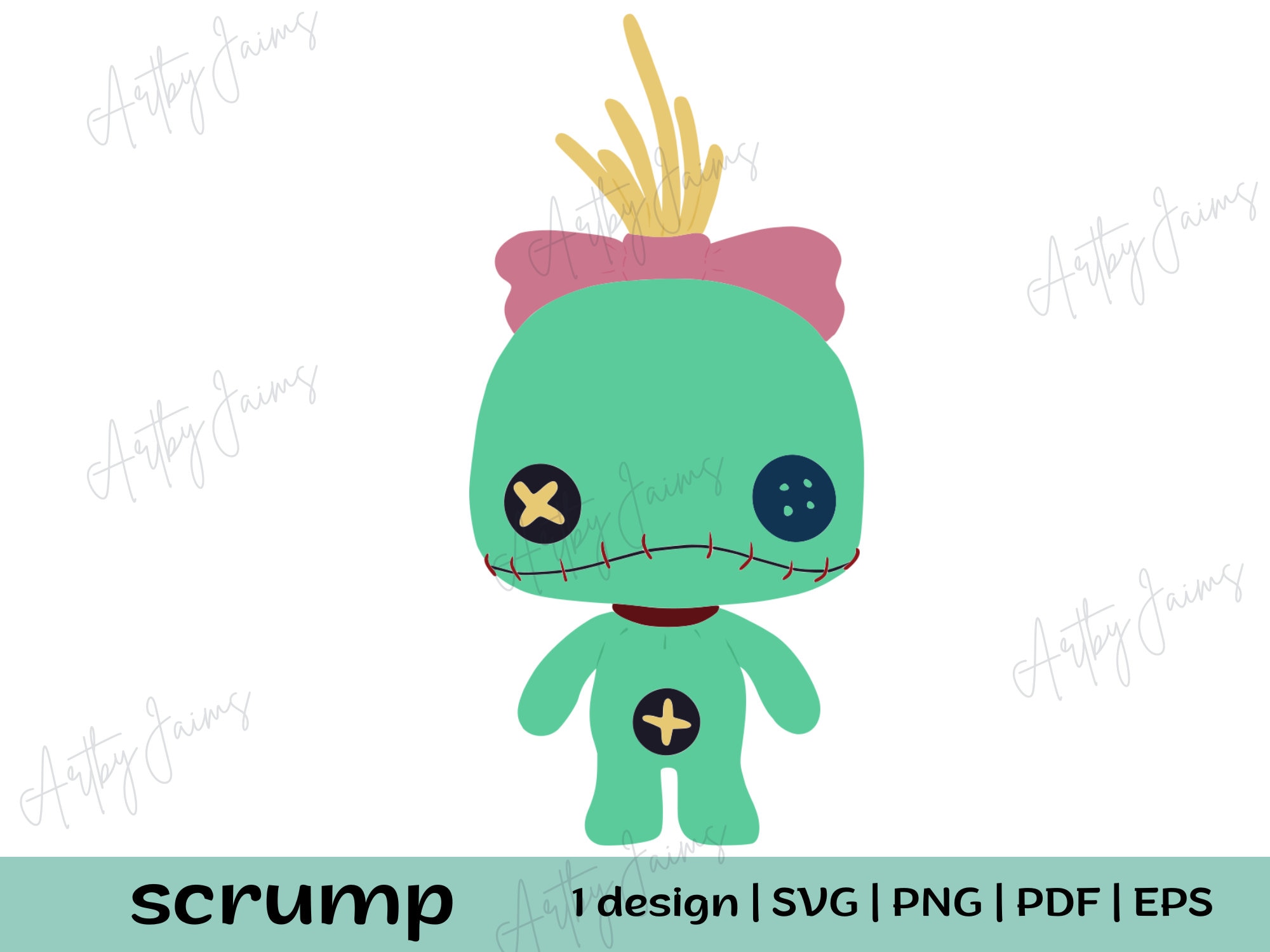 Scrump Digital Print, Stitch Scrump Download Cut File, SVG, Lilo and ...