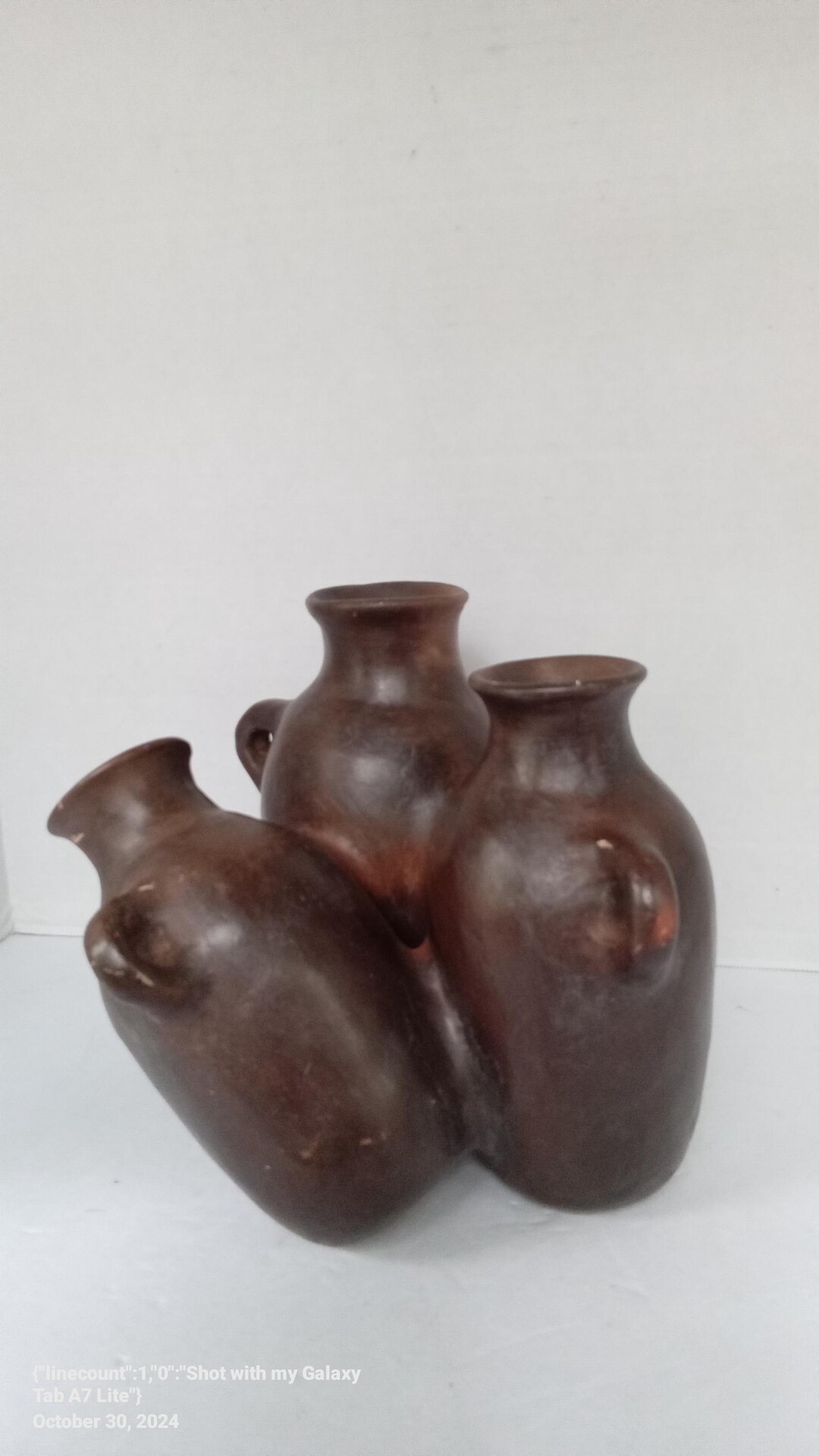 Unglazed Globular Pottery Conjoined Stoneware Jar Made in Mexico - Etsy