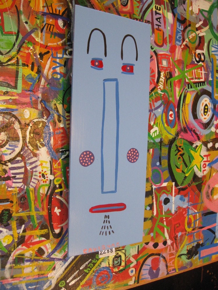 You Can't Beat A Beatnik / Original Painting / 2288 / Red - Etsy