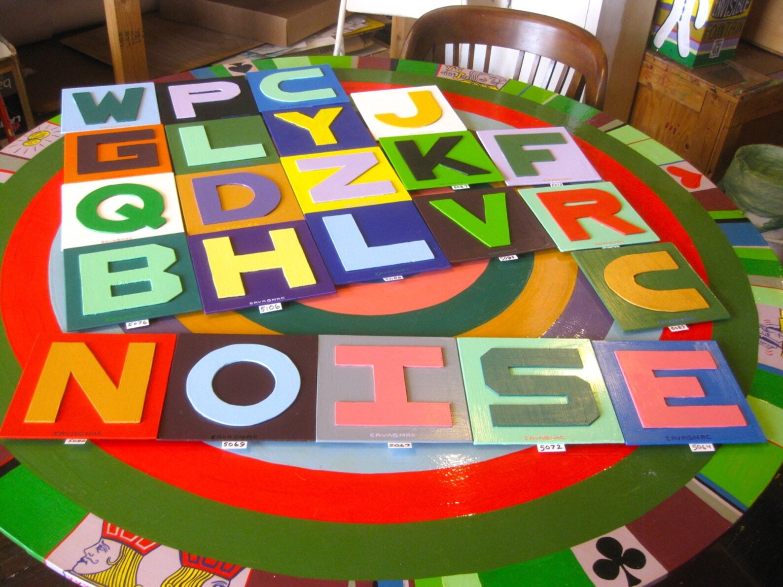 Knockout / Original K Painting / This Letter Kicks It Out | Etsy