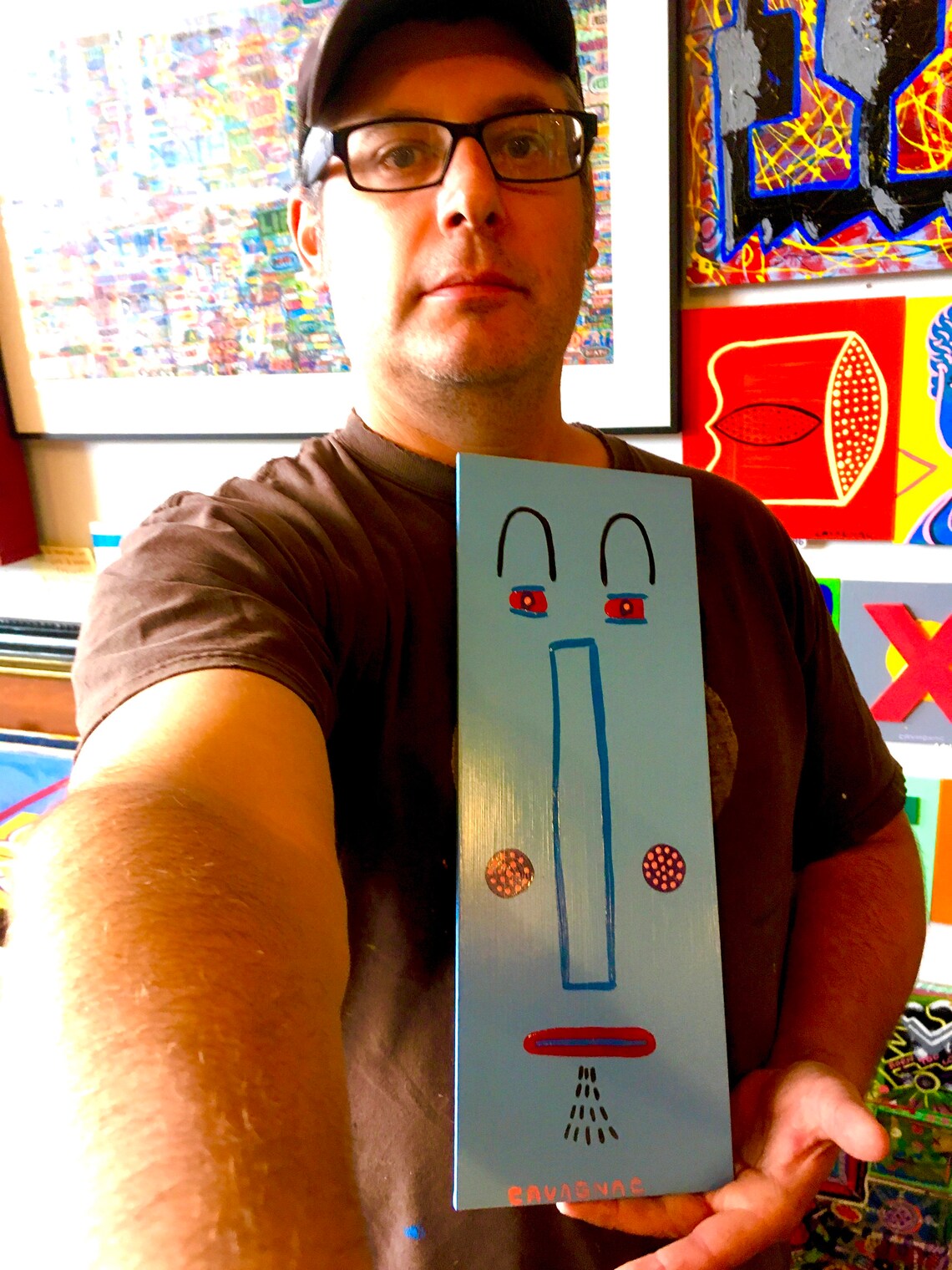 You Can't Beat A Beatnik / Original Painting / 2288 / Red Eyes and a ...