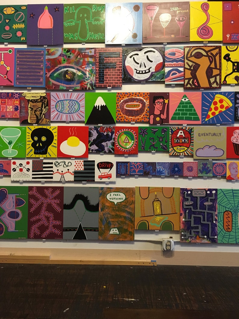 Graffito No. 1 (kilroy Was Here) / Original Painting / as Green as It ...