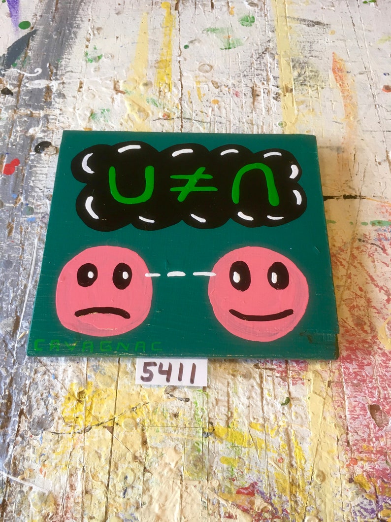 Together or Separate? / Original Painting / Happy Face / Sad Face ...