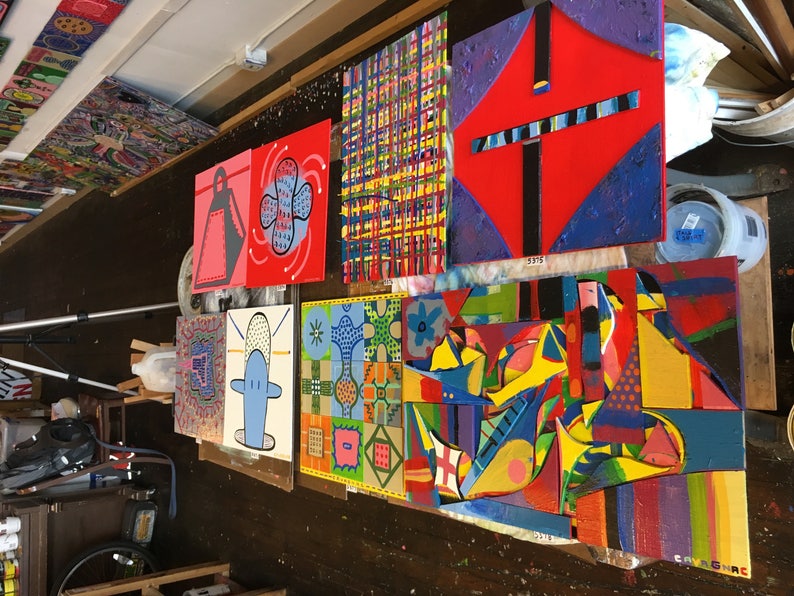 Starting A New Life / Original Painting / Construction / Bright ...