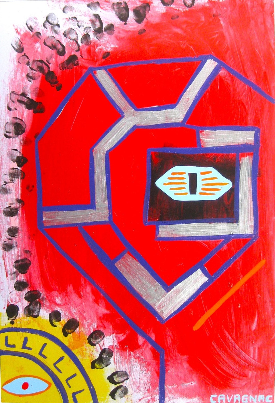 Intimidating Perimeter / Original Painting / 4789 / Abstraction Action ...