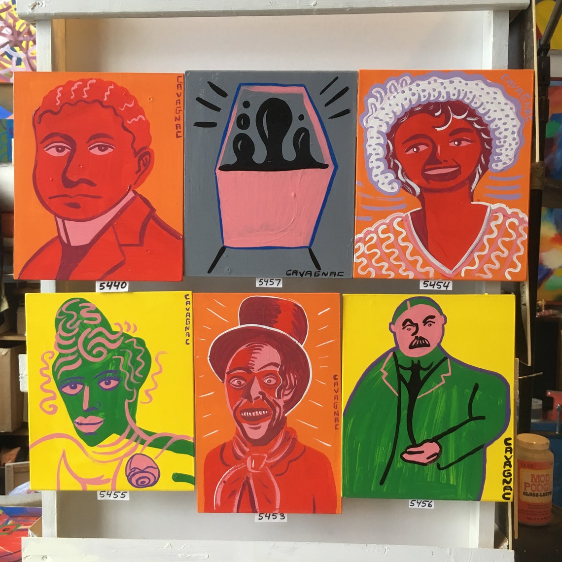 Anna Laughlin / Original Painting / Portrait of the Actress / | Etsy