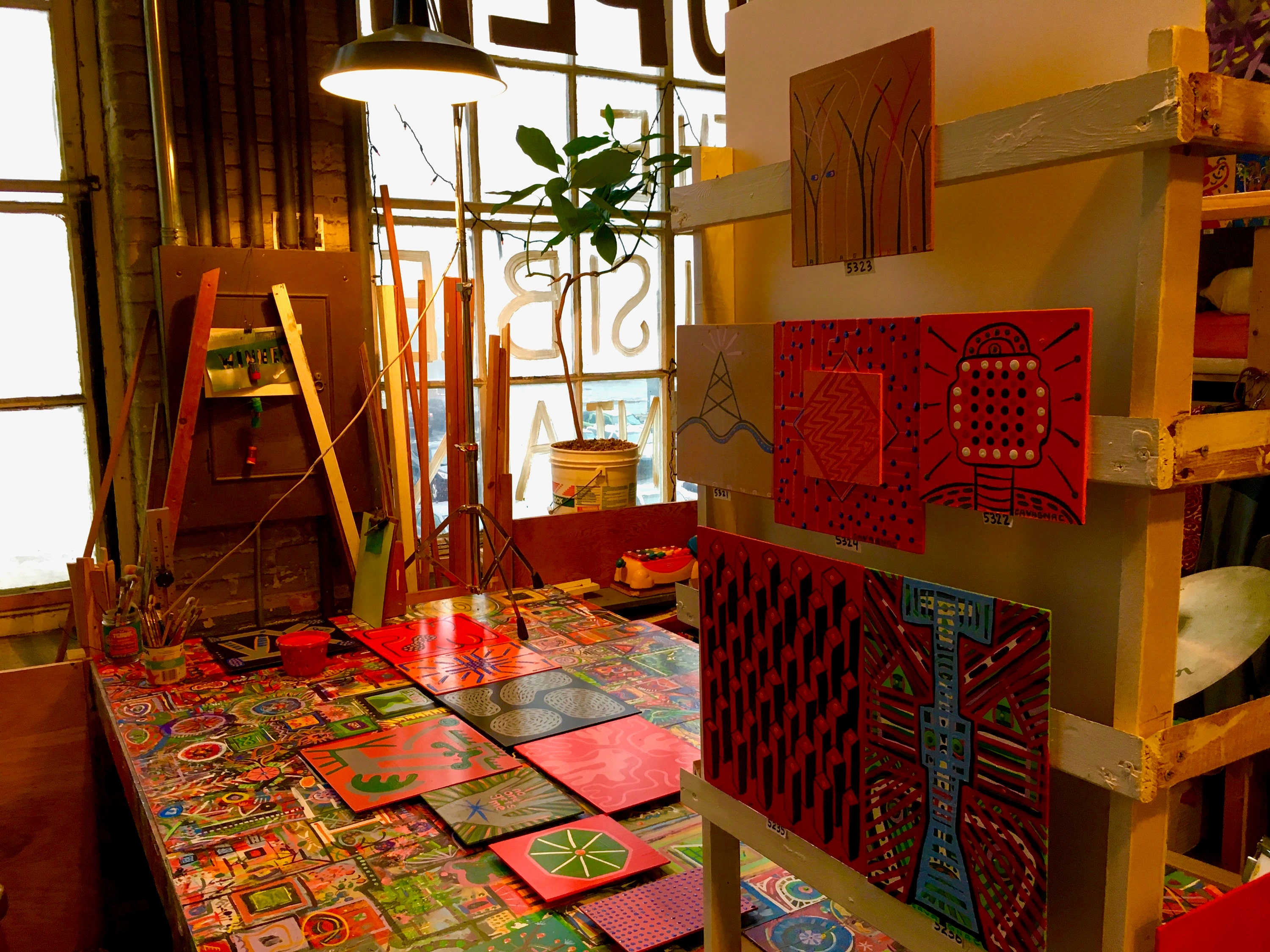 Learn to Live With It / Original Painting / Red Pink Two-piece | Etsy