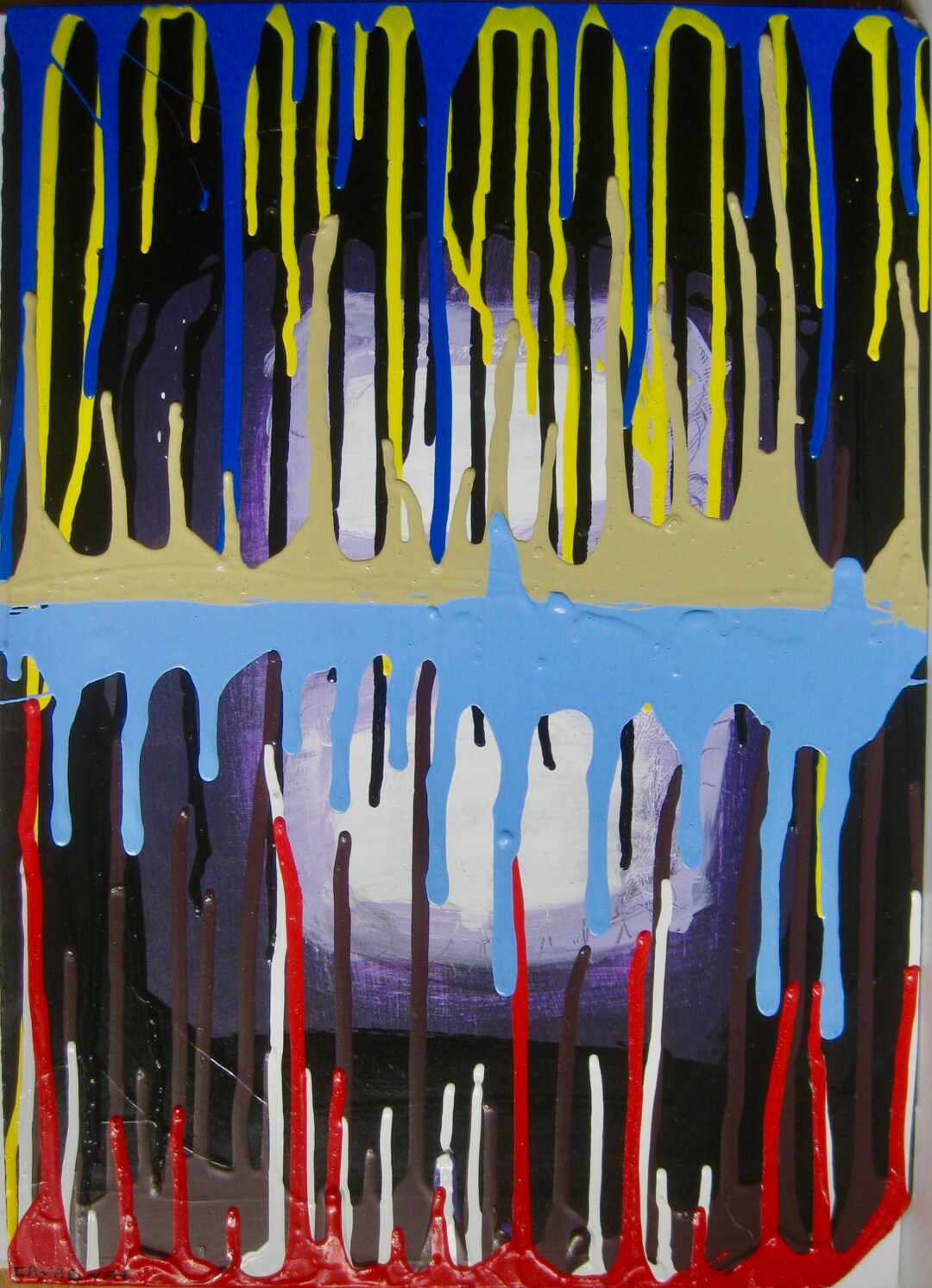 Iron This Out / Original Drippy Paint Art / Sometimes It Gets Messy ...