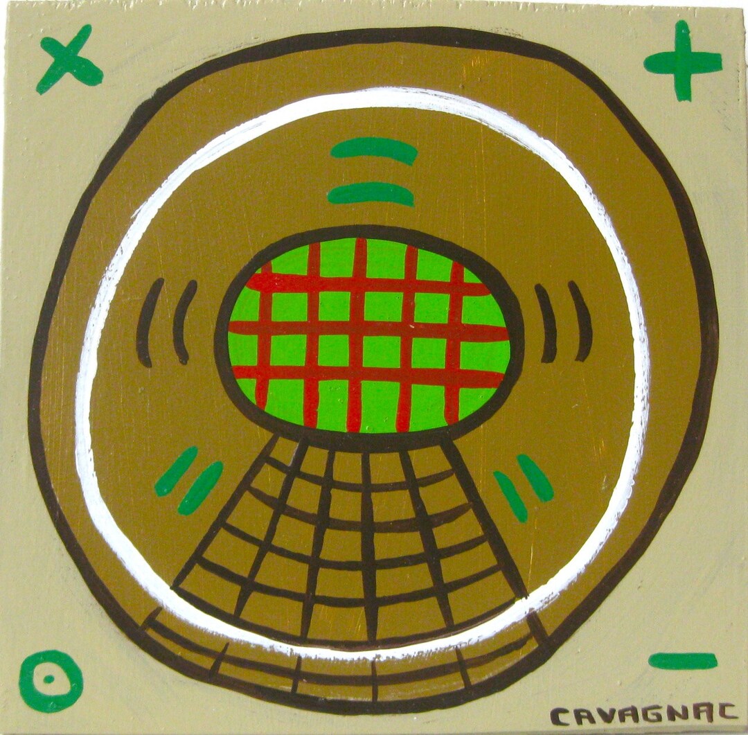 Radar Radar / Original Painting / at Home With a Palindrome / - Etsy