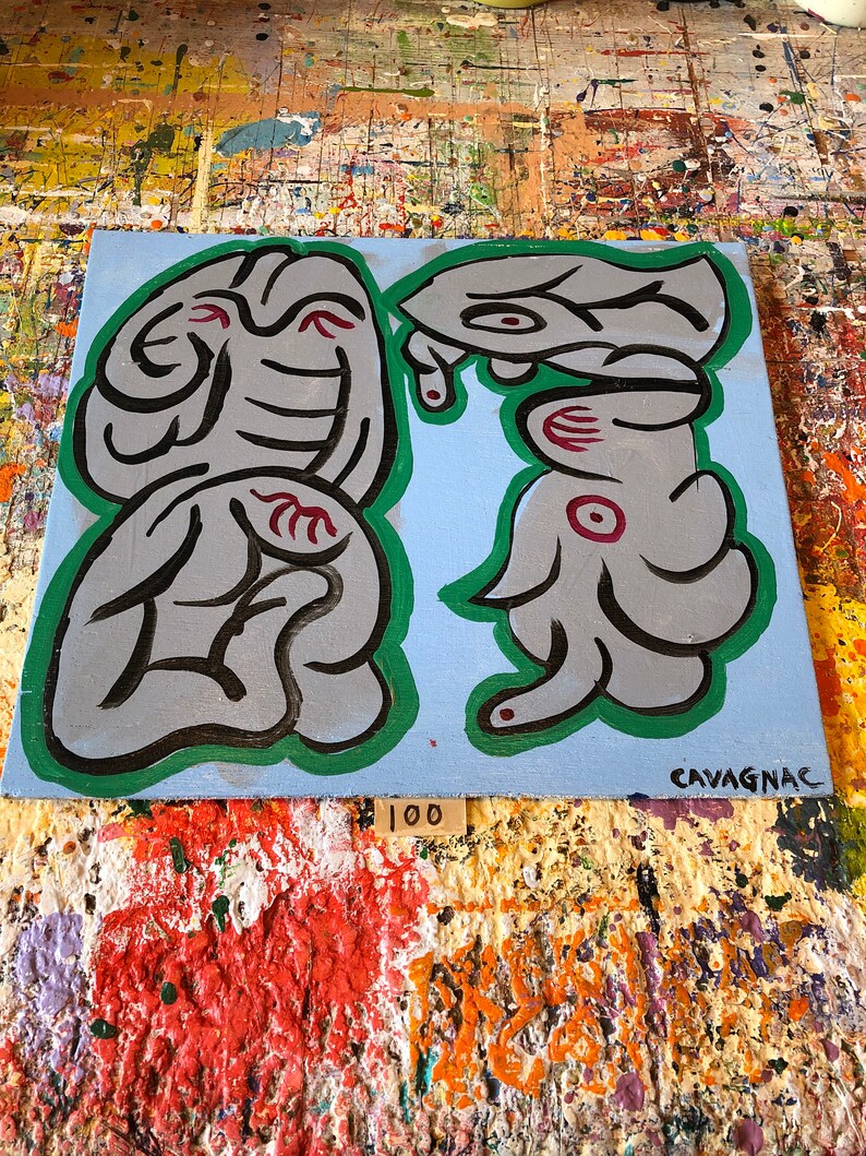 ALASKA / Original Painting / Abstract / Number 100 / It's - Etsy