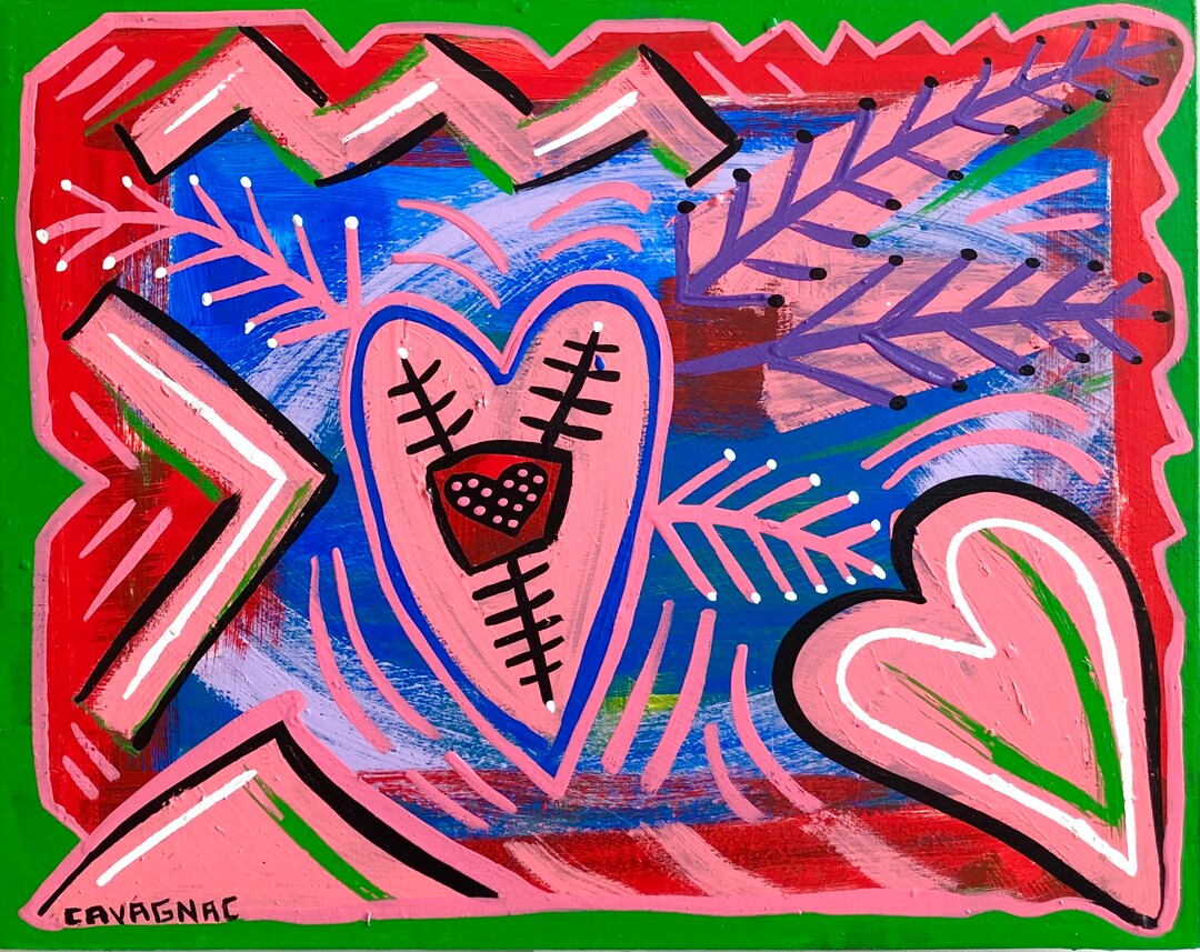 How to Mend A Broken Heart / Original Relationship Painting / 6113 - Etsy