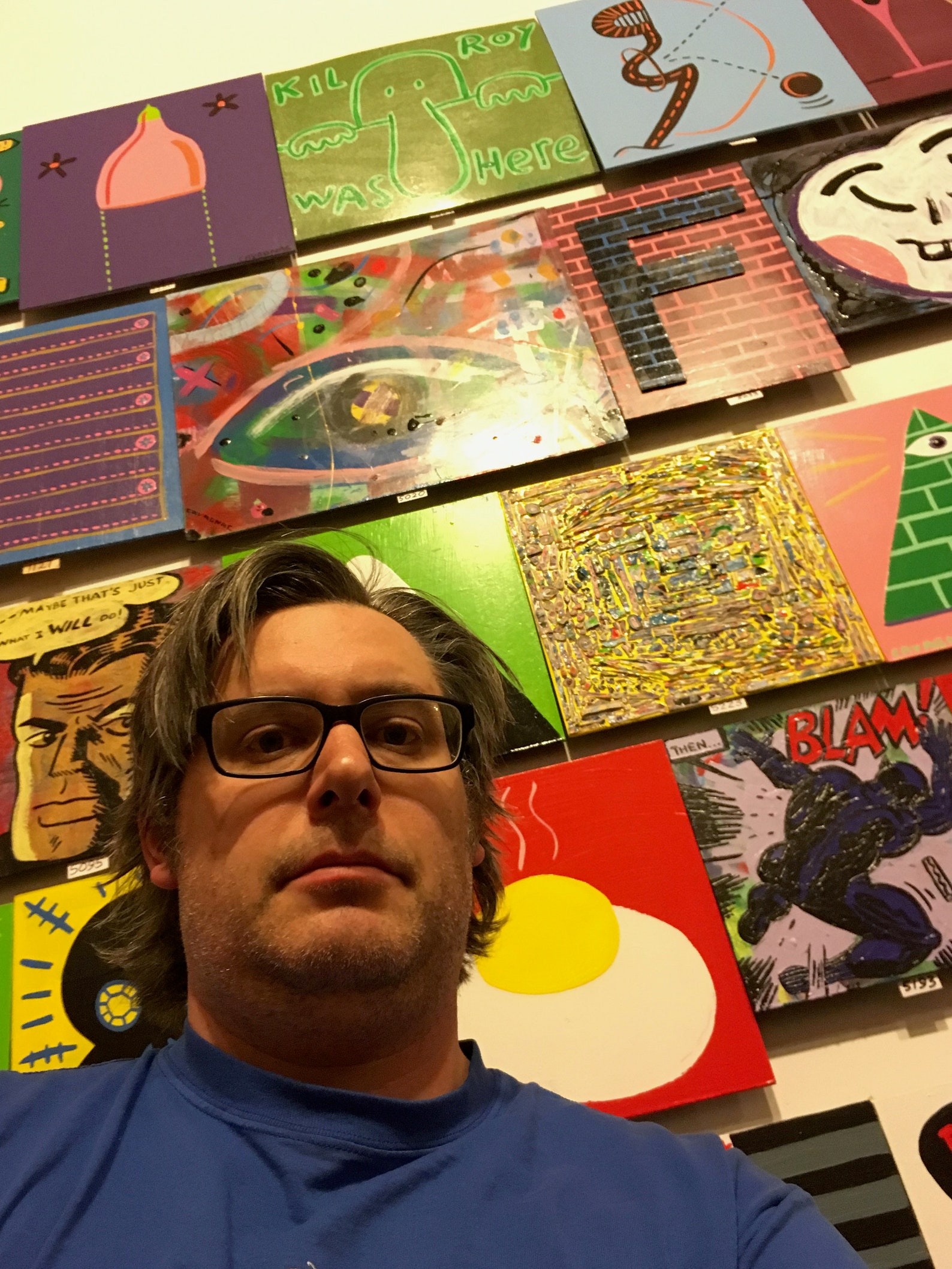 Graffito No. 1 kilroy Was Here / Original Painting / as | Etsy