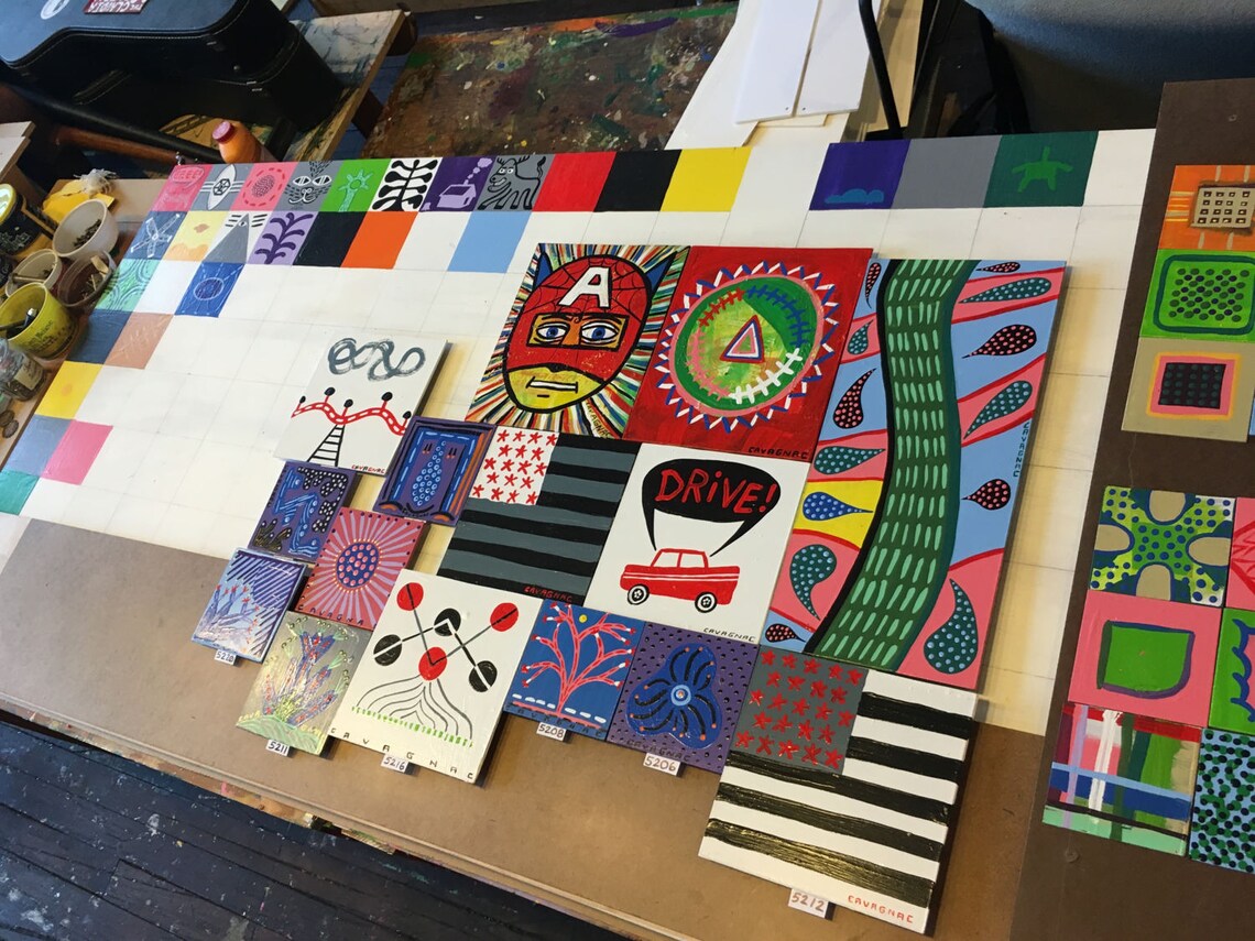 Flag Waiver's Delight / Original Painting / Stripin' and Starrin ...