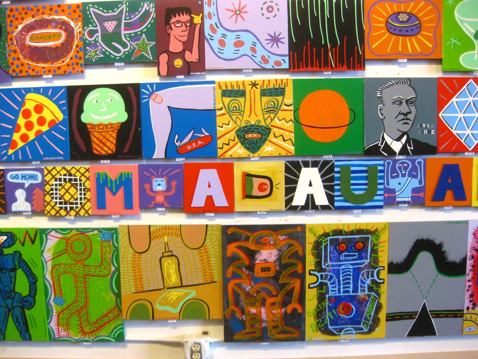 Abracadabra / Original Alpha Painting / Art With a Capital A / 5063 - Etsy