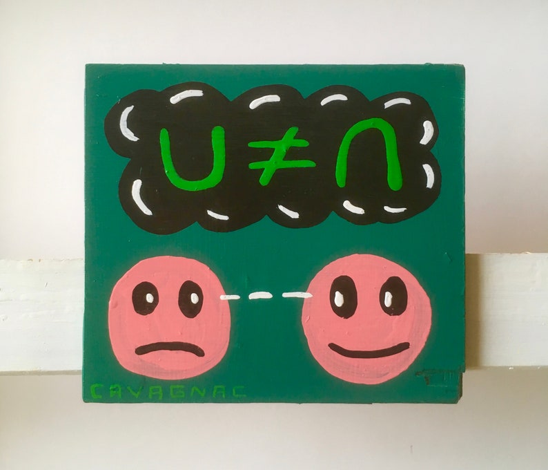 Together or Separate? / Original Painting / Happy Face / Sad Face ...