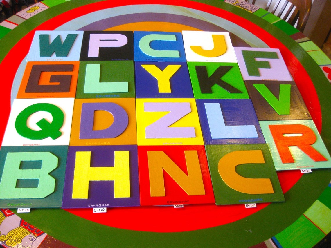 Knockout / Original K Painting / This Letter Kicks It Out - Etsy